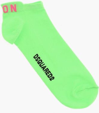 Dsquared2 ICON Low-Cut Fluorescent Socks with Contrasting Logo size 38