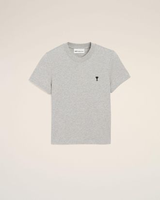 Ami Ami Paris - T-shirt gris en coton Ami de Coeur Gris - Taille : XXL - pour Femme