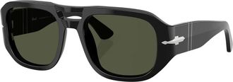 Persol unisex, Accessoires, Noir, Taille: 53 MM Po3373S Vincent Lunettes de soleil