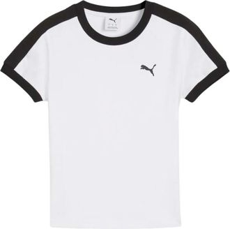 Puma Puma, Femme, Tops, Blanc, Taille: 40 FR T7 Slim Tee