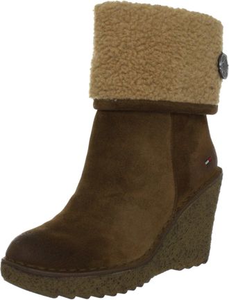 Tommy Jeans Hilfiger Denim GILL 2 EN56814863, Damen Fashion Halbstiefel & Stiefeletten, Braun (Saddle 210), EU 37