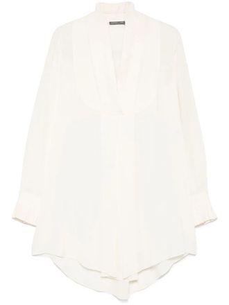 Alexander McQueen Bluse aus Seide - Nude