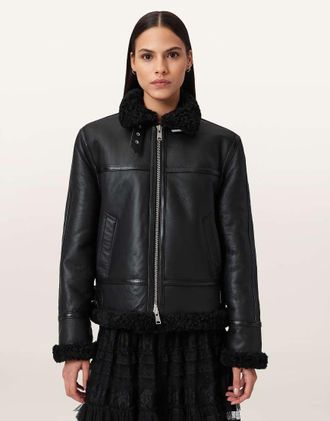 AllSaints Lorel - Blouson aviateur - Noir