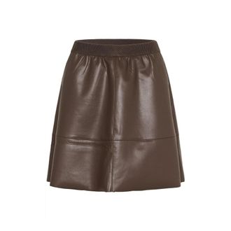 Kaffe KAmikka Rock - - Skirts - Damen - Braun - 2XL