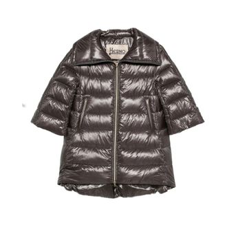 Herno Graue Midi Daunenjacke f&uuml;r Frauen - - Jackets - Damen - Grau - S