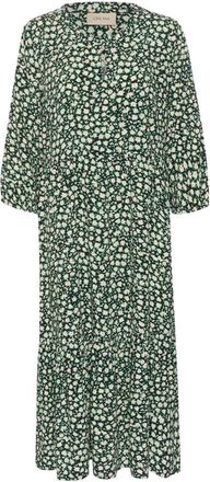 Cream CRTiah Robe Volants - Femme - Robes - Vert - Taille: 36 FR