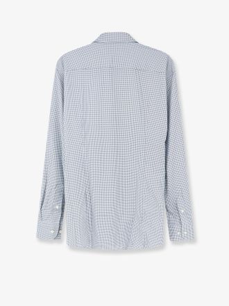 HUGO BOSS Mens Shirt Hank Jersey Blue Polyamide Elastane