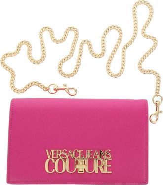 Versace Jeans Couture Femme, Sacs, Rose, Taille: ONE Size Logo Lock Wallet On Chain