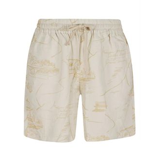 Maison Kitsun&eacute; Homme, Shorts, Beige, Taille: M Lightweight Shorts