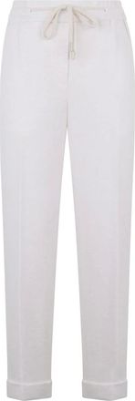 PESERICO Femme, Pantalons, Blanc, Taille: 44 FR Pantalons