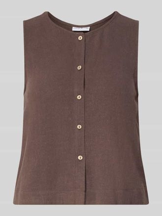 Jake*s Casual Bluse aus Viskose-Mix mit Knopfleiste
