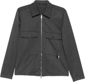 low brand Homme, Vestes, Gris, Taille: 2XL Veste chemise