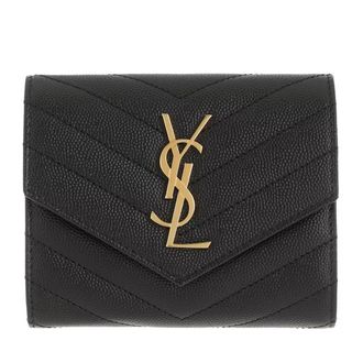 Saint Laurent Portemonnaie - Small Monogramme Wallet - Gr. unisize - in Schwarz - f&uuml;r Damen