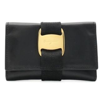 Ferragamo Pre-owned Leder Portemonnaies - - Pre-owned - Damen - Schwarzk - ONE SIZE