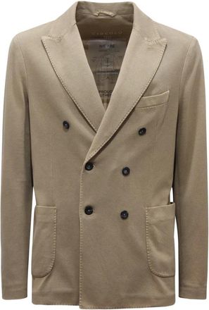 Circolo 1901 Homme, Costumes, Beige, Taille: XL Cn4697 Doppiopetto Oxford Jacket