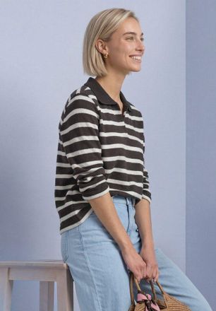Street One Poloshirt mit Streifenmuster