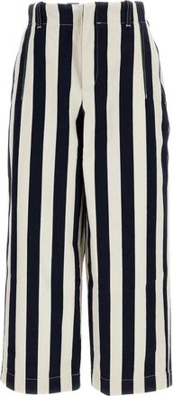 Jacquemus Femme, Pantalons, Bleu, Taille: W25 Le De-N&icirc;mes Parasol Cropped Pantalons
