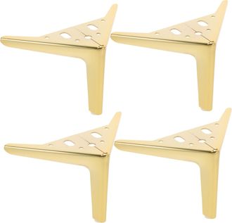 OSALADI 4 Stück Metallmöbelfüße Höhe Dreieckiges Design Stabile Langlebige Schrankfüße für Sofa Bett und Kommode Modernes Elegantes Metallbein für Wohnmöbel