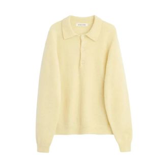 Sunflower Mohair Polo - - Knitwear - Herren - Gelb - S