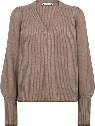 Co'Couture Damen, Strickwaren, Braun, LGr&ouml;&szlig;e