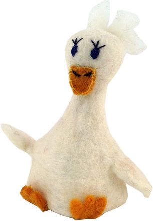 Guru Shop Guru-Shop Filz Eierw&auml;rmer - Erpel, Wei&szlig;, K&uuml;chenaccessoires, Sonstiges