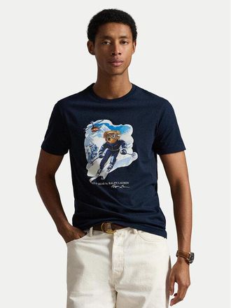 Polo Ralph Lauren T-Shirt 710P07343002 Dunkelblau Regular Fit