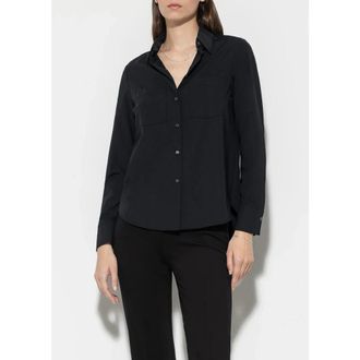 Luisa Cerano Femme, Blouses et Chemises, Noir, Taille: 42 FR Chemisier Boutonn&eacute;