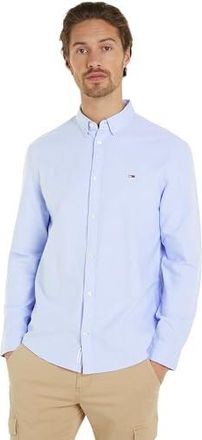 Tommy Jeans TJM Entry REG Oxford Shirt, Chemises Habill&eacute;es Homme, Moderate Blue