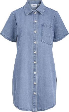 Jack & Jones Damen Jxamara Ss Dress DNM, Light Blue Denim, Small