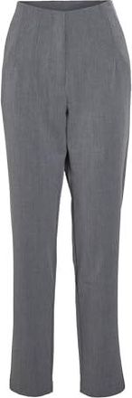 Vila Vila Vivarone Hw Pants-Noos Pantalon, Mélange de Gris Moyen, 40 Femmes