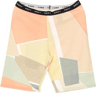 Obey Peach Multi High Waisted Radhose - - Sport - Damen - Mehrfarbig - S