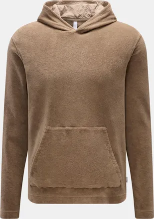 04651/ Herren - Kapuzenpullover Beach Hoodie taupe