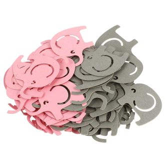 BESPORTBLE 100 St&uuml;ck Elefanten Konfetti Papier in Rosa und Grau Babyparty Tischdeko Leichtes Elefanten Papierkonfetti f&uuml;r Geburtstag Taufe und Feierlichkeiten
