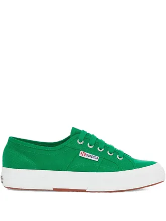 Superga baskets en toile &agrave; lacets - Vert