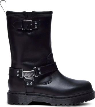 Dr. Martens Femme, Chaussures, Noir, Taille: 39 EU Bottines en Cuir Noir