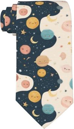 Generic Ciel Nocturne Enfantin Cravatte Décontractée Cravates Doux Cravates Hommes Pour Mariages Affaires Mariage