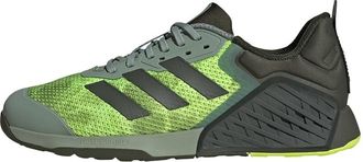 adidas Unisex Dropset 3 Trainingsschuh Silver Green/Night Cargo/Lucid Lemon 39 1/3