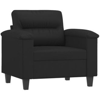 vidaXL Sessel Schwarz 60 cm Kunstleder Vidaxl