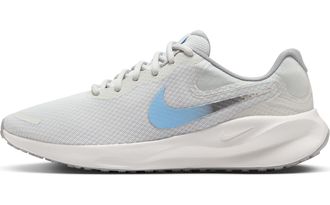 Nike Nike Revolution 7 Stra&szlig;enlaufschuh f&uuml;r Damen, Photon Dust/Mtlc Pewter-Psychic Blue, FB2208-013, 37.5 EU (W 6.5 US)