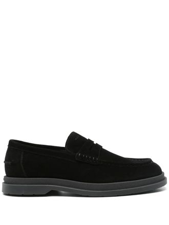 HUGO BOSS Loafer aus Wildleder - Schwarz