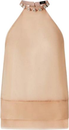 Pinko Pinko, Femme, Tops, Beige, Taille: 42 FR Mignattino Top