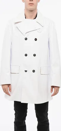Maison Margiela MM14 Wasserdichter Trenchcoat mit Velourskragen Maison Margiela