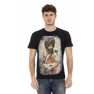 Trussardi Homme, Tops, Noir, Taille: 3XL Action T-shirt à Manches Courtes