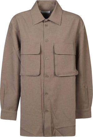 Frankie Shop chemise &agrave; poches poitrine - Tons neutres