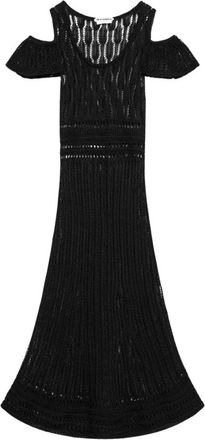 J.W.Anderson Femme, Robes, Noir, Taille: 36 FR Shoulder Ruffle Crochet Dress