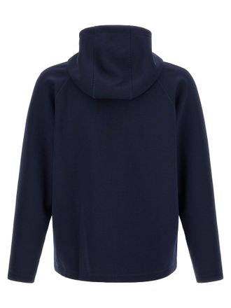Lacoste Zip-Through Polyester Hoodie - Blue