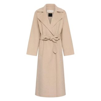 Inwear Zillaiw Long Coat - Femme - Manteaux - Beige - Taille: 44 FR