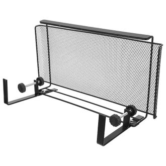 Pretyzoom Kabelmanagement Schreibtisch Ablagekorb aus Kohlenstoffstahl mit Klemme Gro&szlig;er Aufbewahrungskorb f&uuml;r B&uuml;robedarf Untertischregal Schwarz Multifunktiona