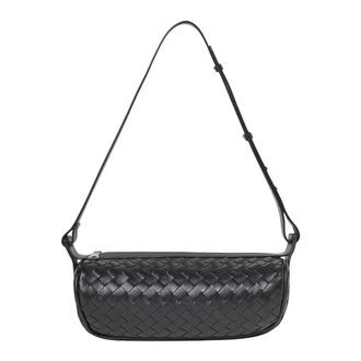 Bottega Veneta Intrecciato Crossbody Tasche mit Top-Rei&szlig;verschluss - - Bags - Herren - Schwarzk - ONE SIZE