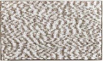 Douceur d'Intérieur Friza Badematte (45 x 75 cm), Sand/Braun, dreifarbige Mikrofaser